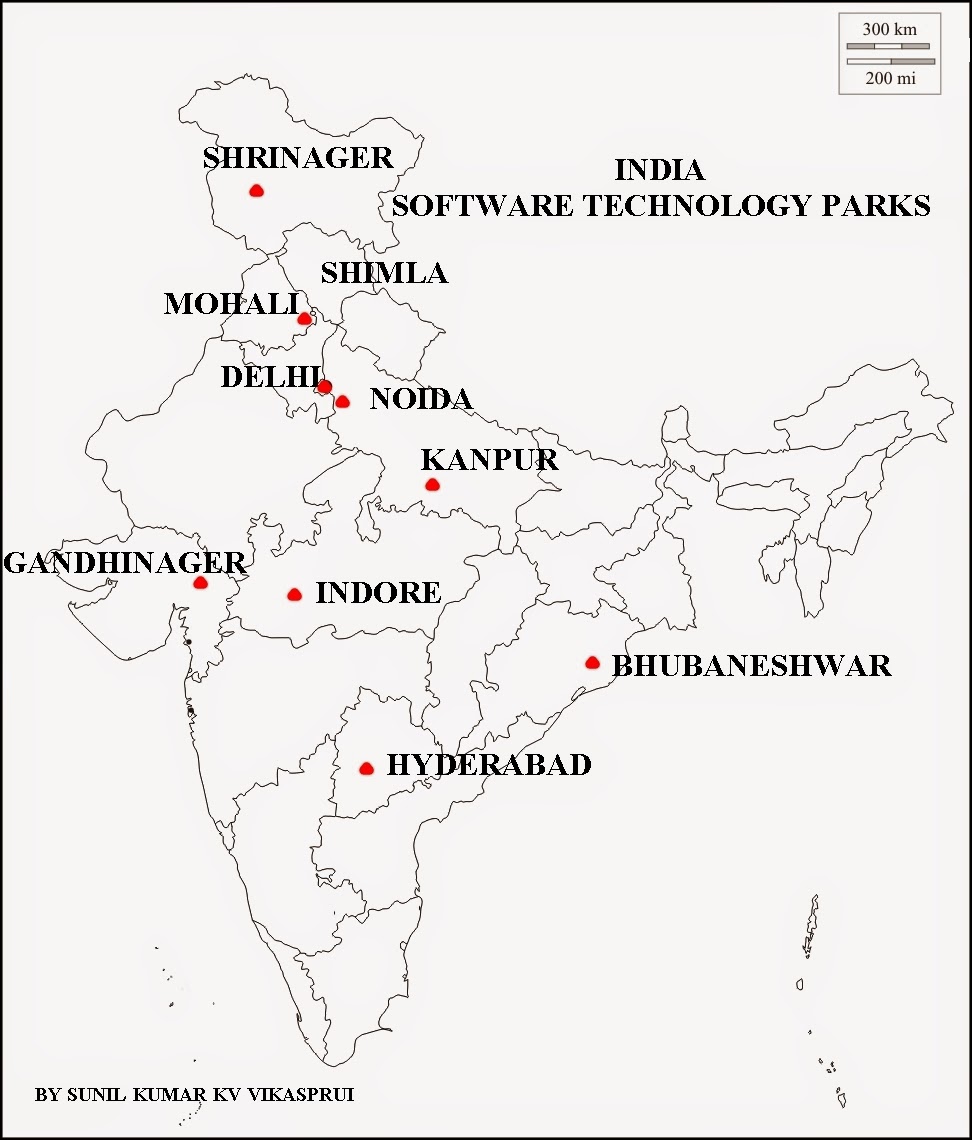 Geography and We: MAP WORK SOFTWARE TECHNOLOGY PARKS