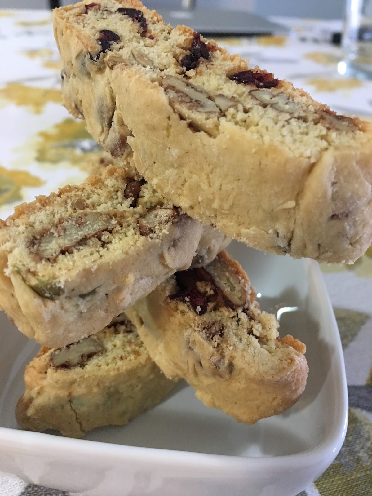 Life Without Alu?: Colorful Biscotti (with Cranberries, Pepitas and Pecans)