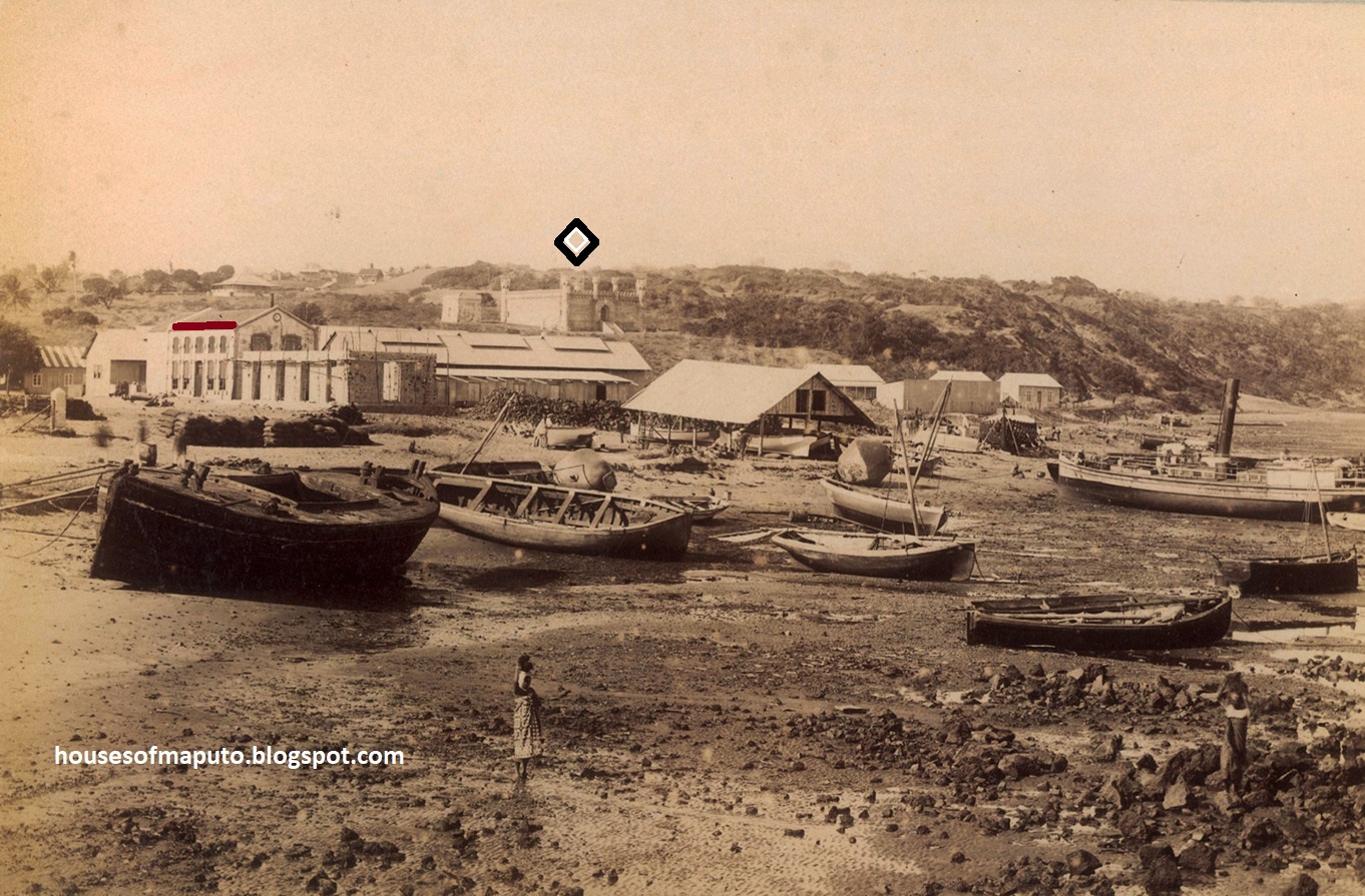 Enseada e aterro da Maxaquene - construção da doca seca e evolução da ...