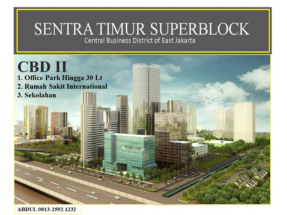 ABOUT ~ APARTEMEN SENTRA TIMUR SUPERBLOCK