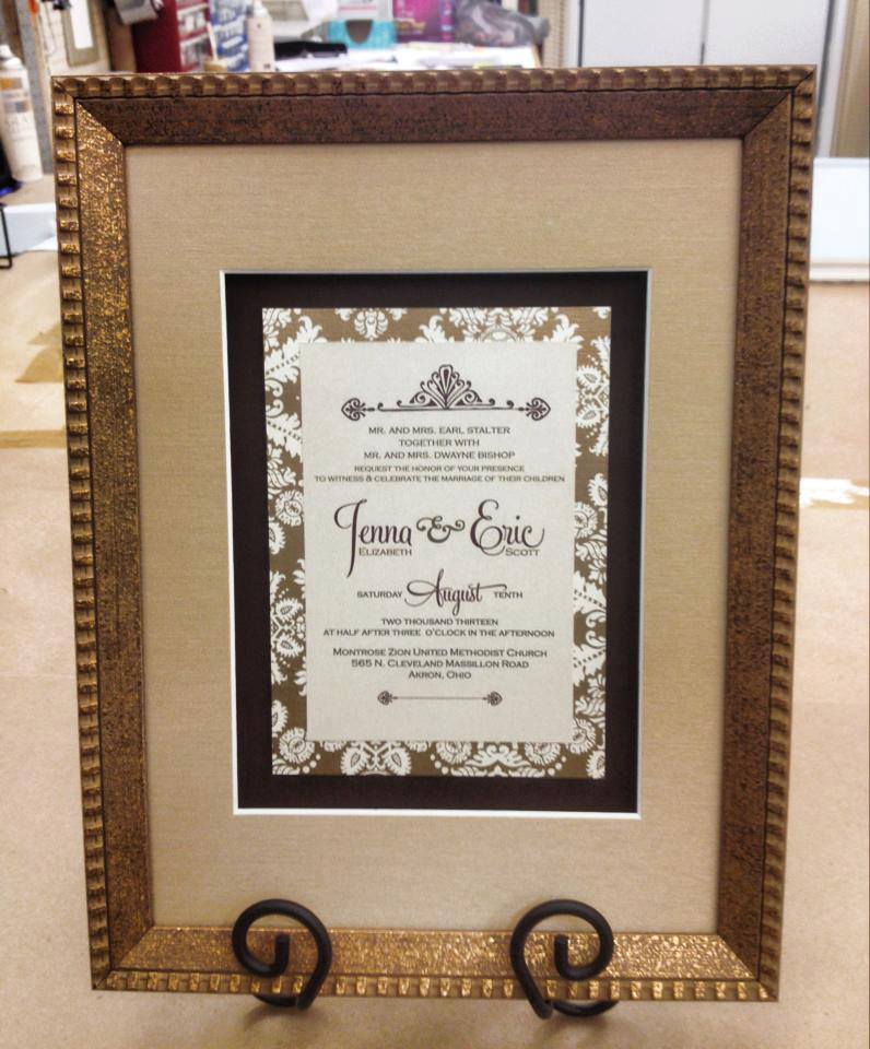 What's new At Frame By Frame: Frame Wedding Invitations make great gifts!