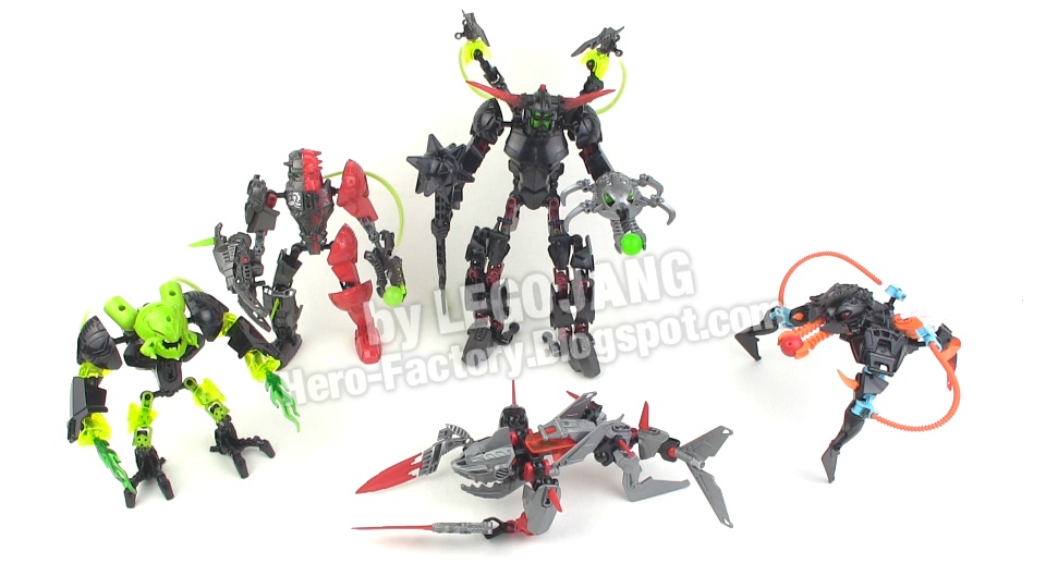 Hero Factory Breakout (series 4) wave 1 video reviews - ALL