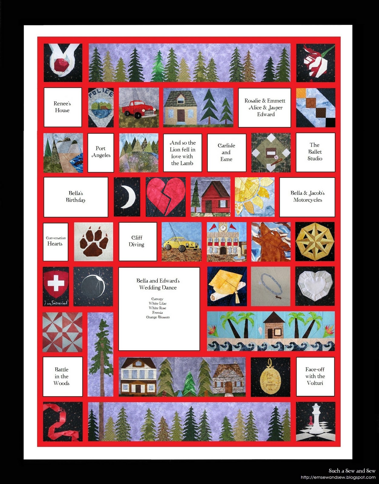 Such a Sew and Sew: My Twilight Quilt: Bella's Broken Heart