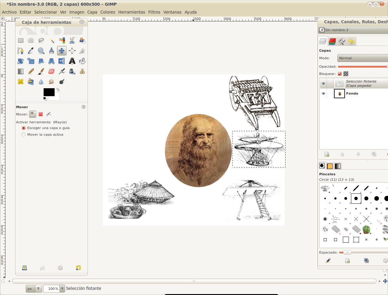 Tutorial Gimp 3: Práctica 4