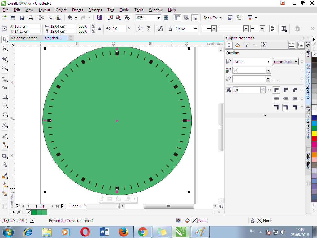 Cara Membuat Design Jam Dinding Dengan Corel Draw - Belajar Bersama