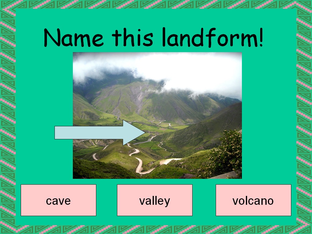 Student Survive 2 Thrive: Name the Landform Game