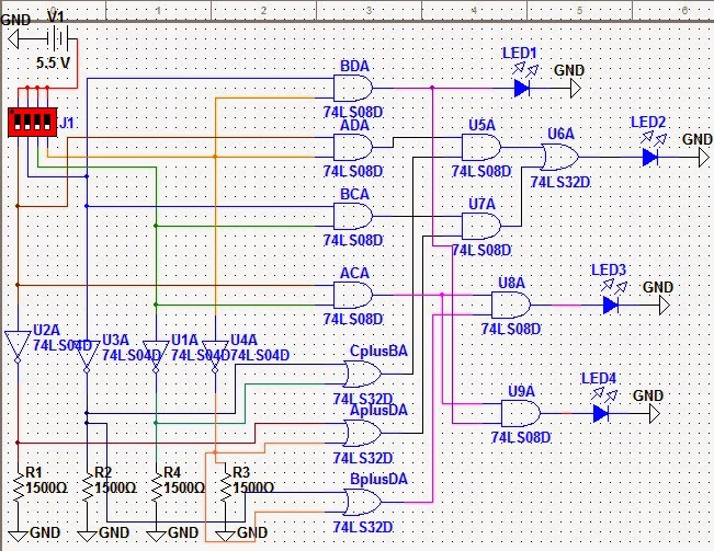 RoboBox: Multiplicador 2x2 Bits, salida 4 Bits