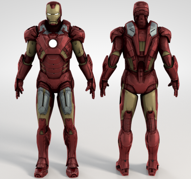 Free Vray for C4D Ironman Model plus Textures | C4D Vray Source