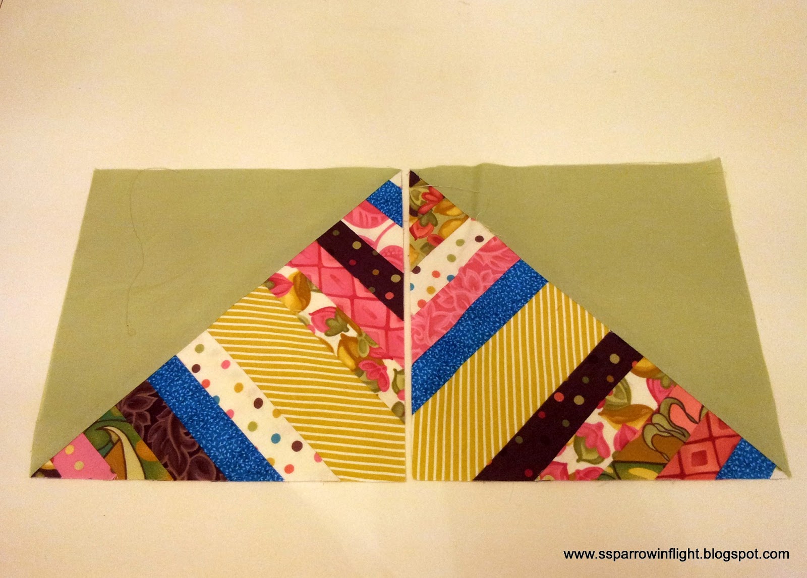 Sparrow In Flight: Part 2: HST String Quilt Tutorial