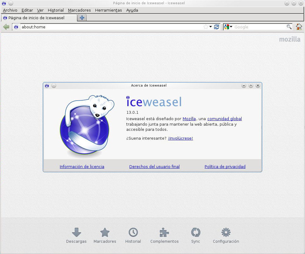 Experiencias Debian: Instalar Iceweasel 13 en Debian Squeeze