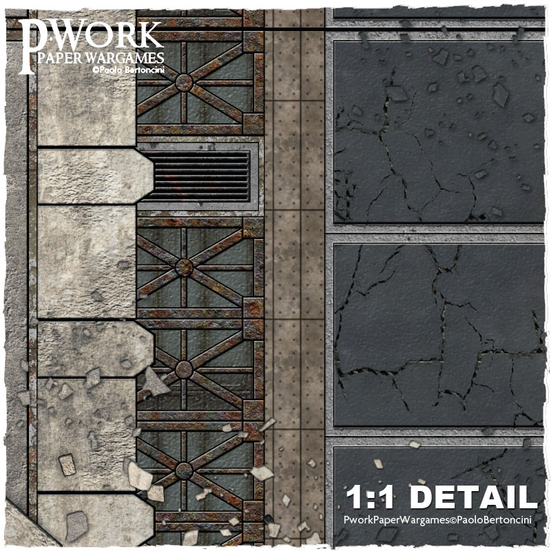 Wargame News and Terrain: Pwork: New Urban Sector Gaming Mat Released