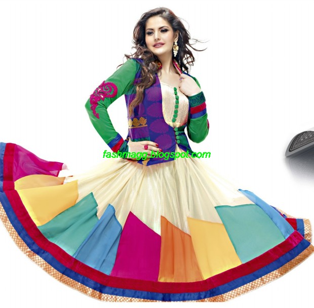 Anarkali Queen Frocks New Fashionable Dress Collection 2013-2014 ...