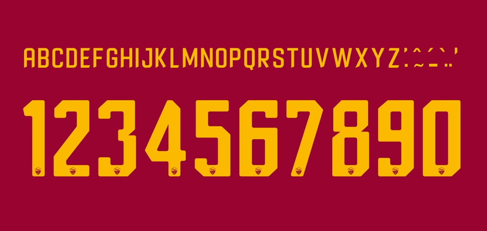 Unique AS Roma 17-18 Kit Font Released - Footy Headlines