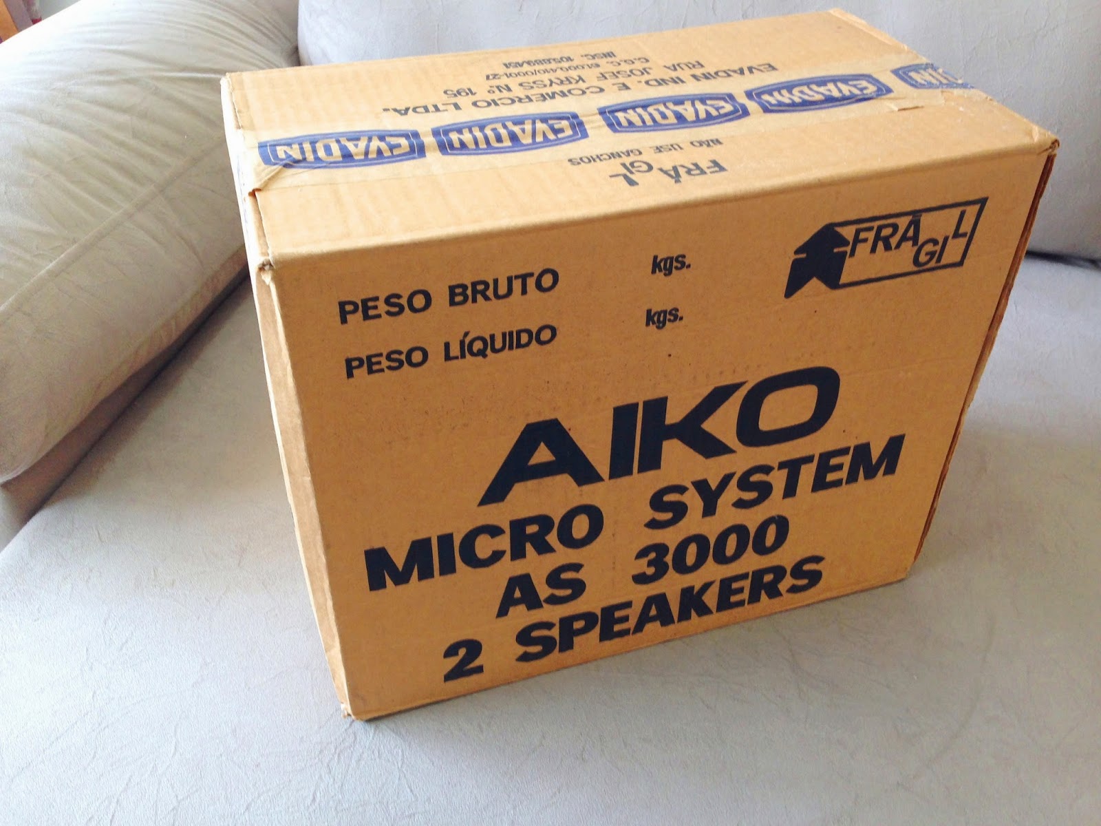 Página do Tempo/Janela do Tempo: Micro System Aiko S 3000 - Novo Exemplar