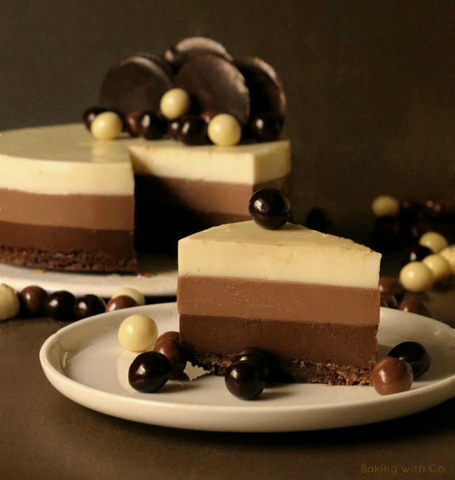 TARTA TRES CHOCOLATES | Baking with Co.