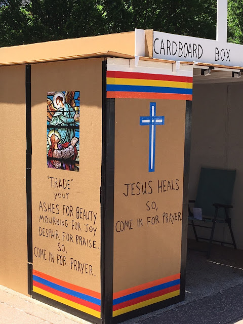 Love For His People: Cardboard Box Church on the city street ...