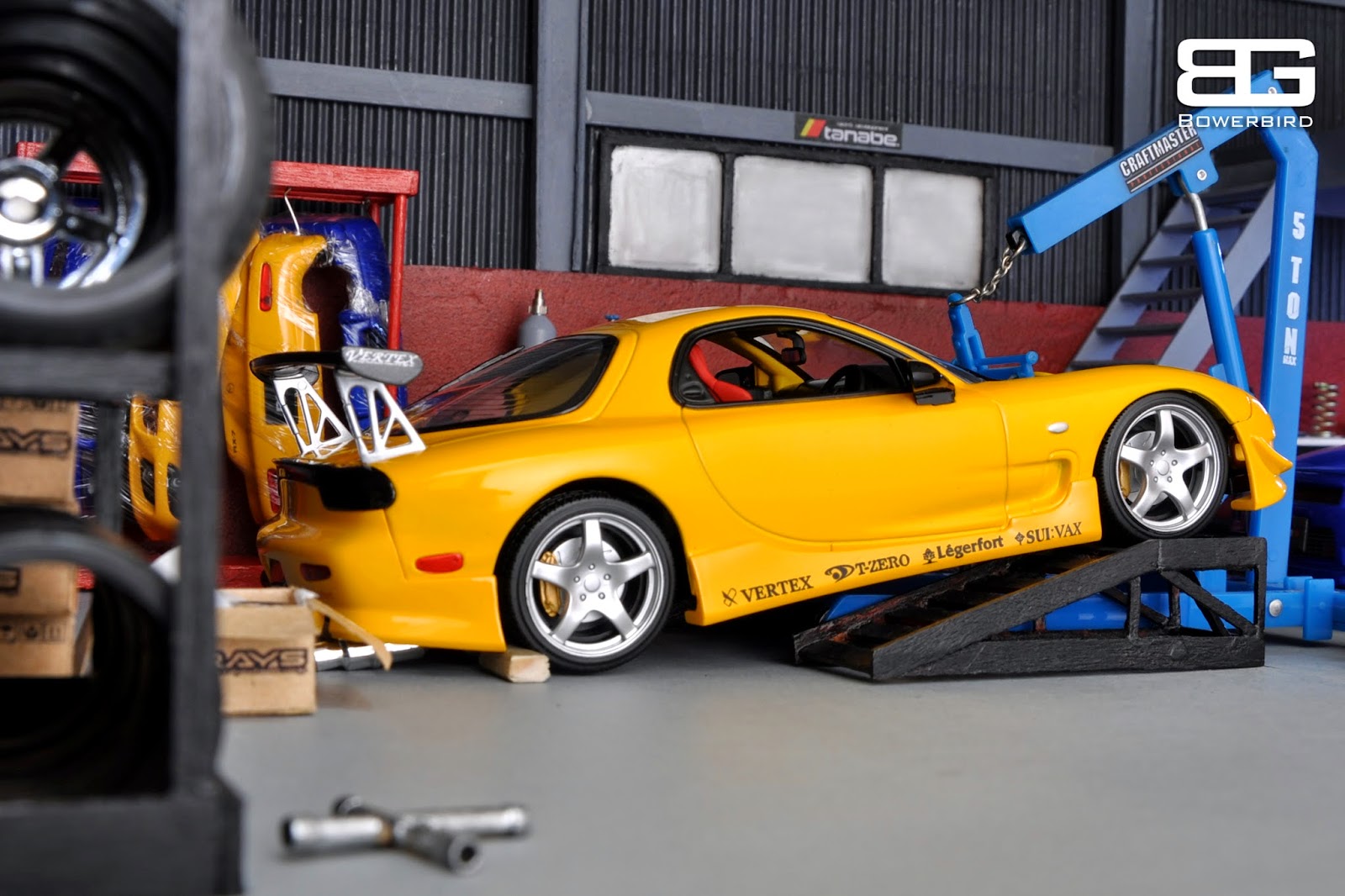 Bowerbird Garage Diorama: Bowerbird Garage - (JDM CARS)