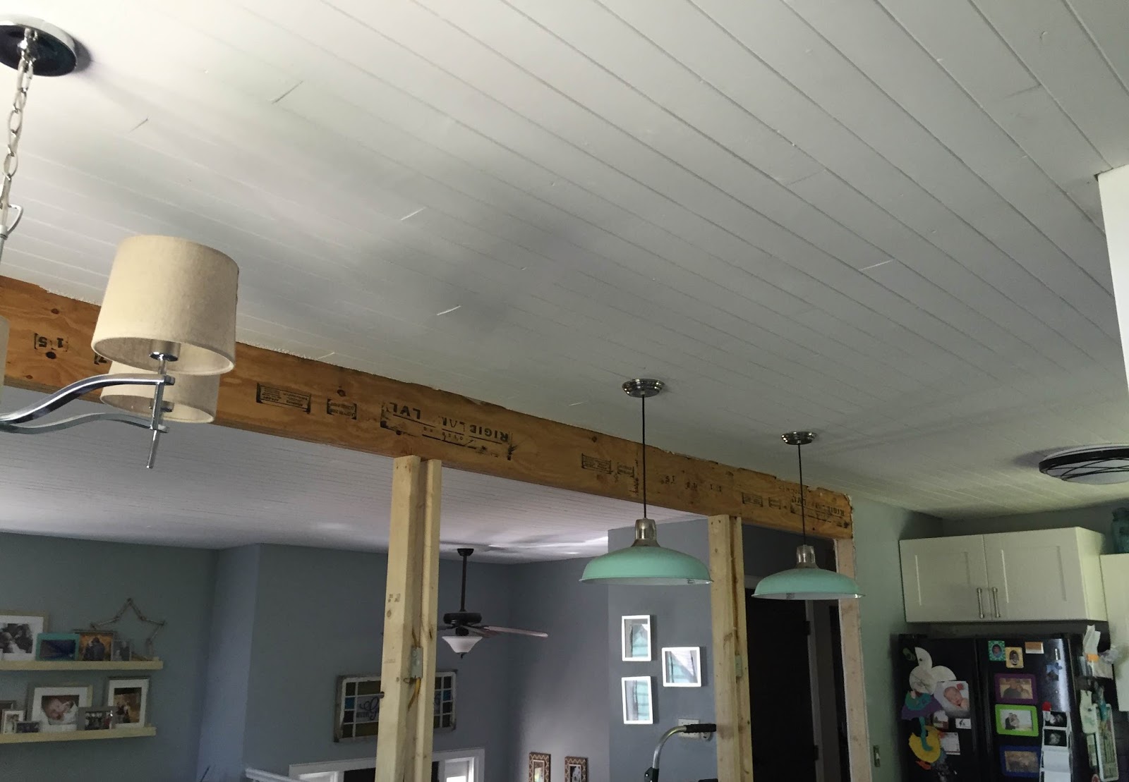 DIY Plank Farmhouse Ceilings | The Dabbling Crafter