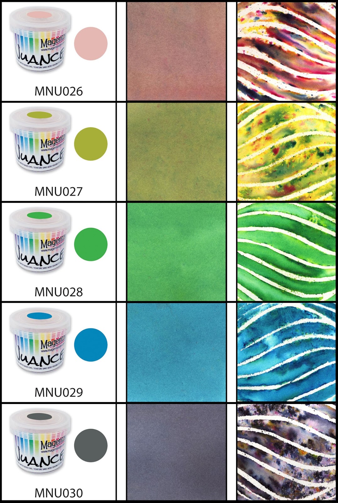 Magenta: Nouvelles couleurs de Nuance - New Nuance Colours