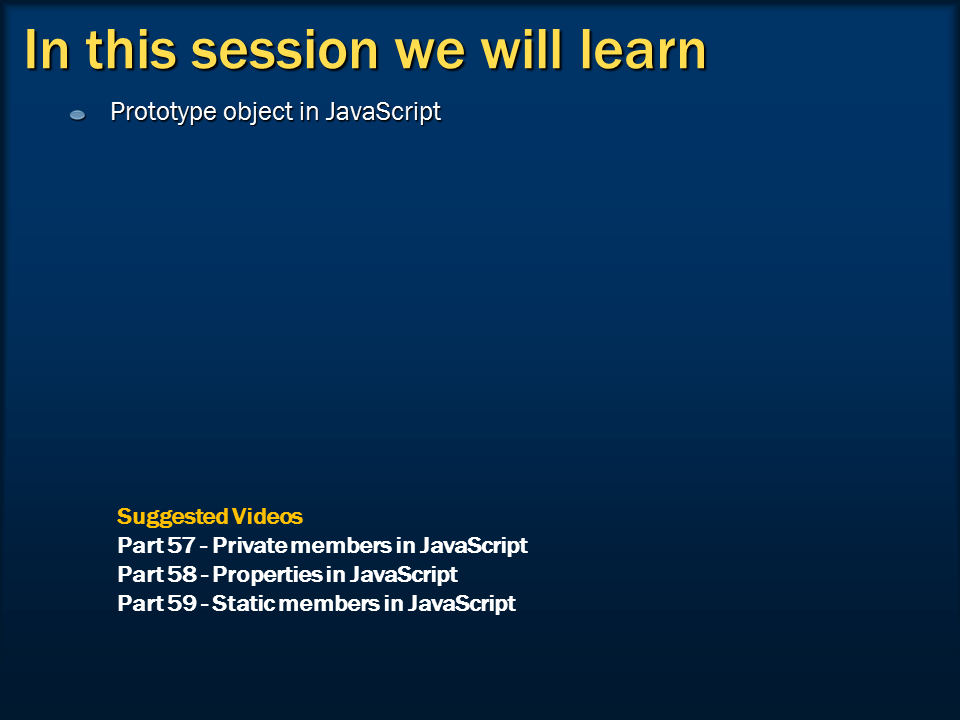 Sql Server Net And C Video Tutorial Prototype In Javascript