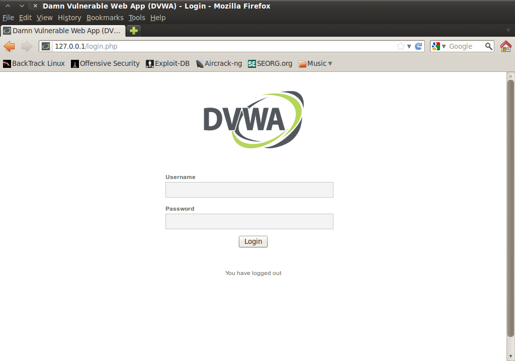 Dvwa Damn Vulnerable Web Application Framework Toolwar Information Security Infosec Tools
