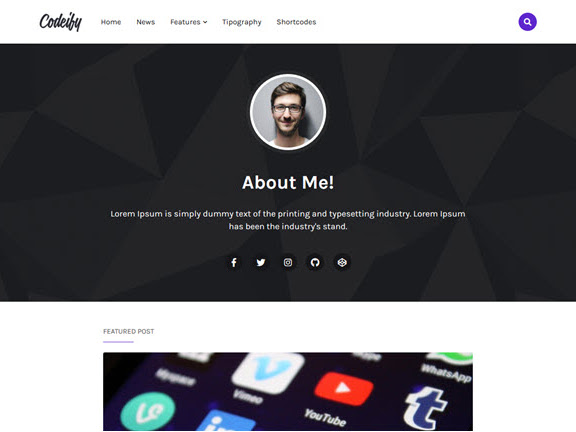 Codeify v1.0 - Personal Blogger Template