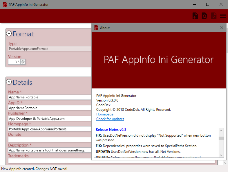 Compu(code);: PAF AppInfo Ini Generator v0.3