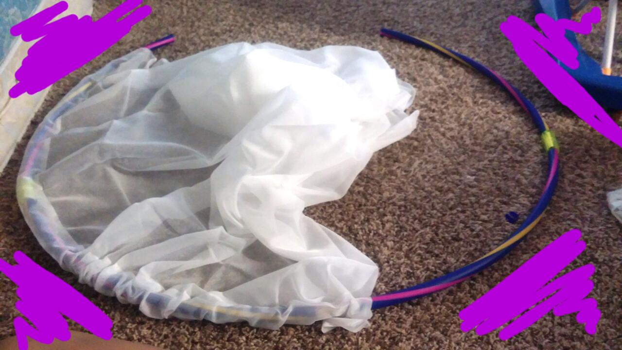 From One Mom to Infinity: Lets Make a Hula Hoop Tent/Canopy ! (No Sewing)