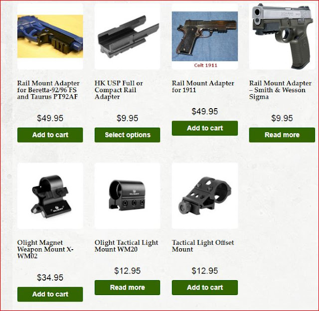 Rail Mount Laser Gun Sights for Pistols & Rifles: accessory rail for ...
