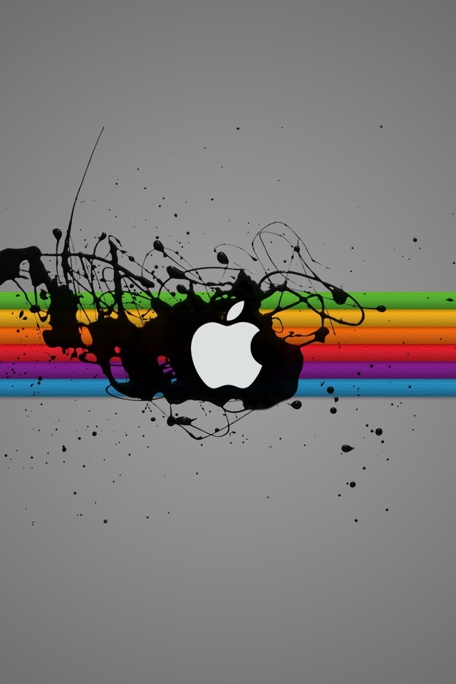Apple Colors Wallpaper HD for iPhone 4