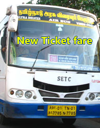 New Ticket fares from Pondicherry to outstations in Tamil Nadu ...