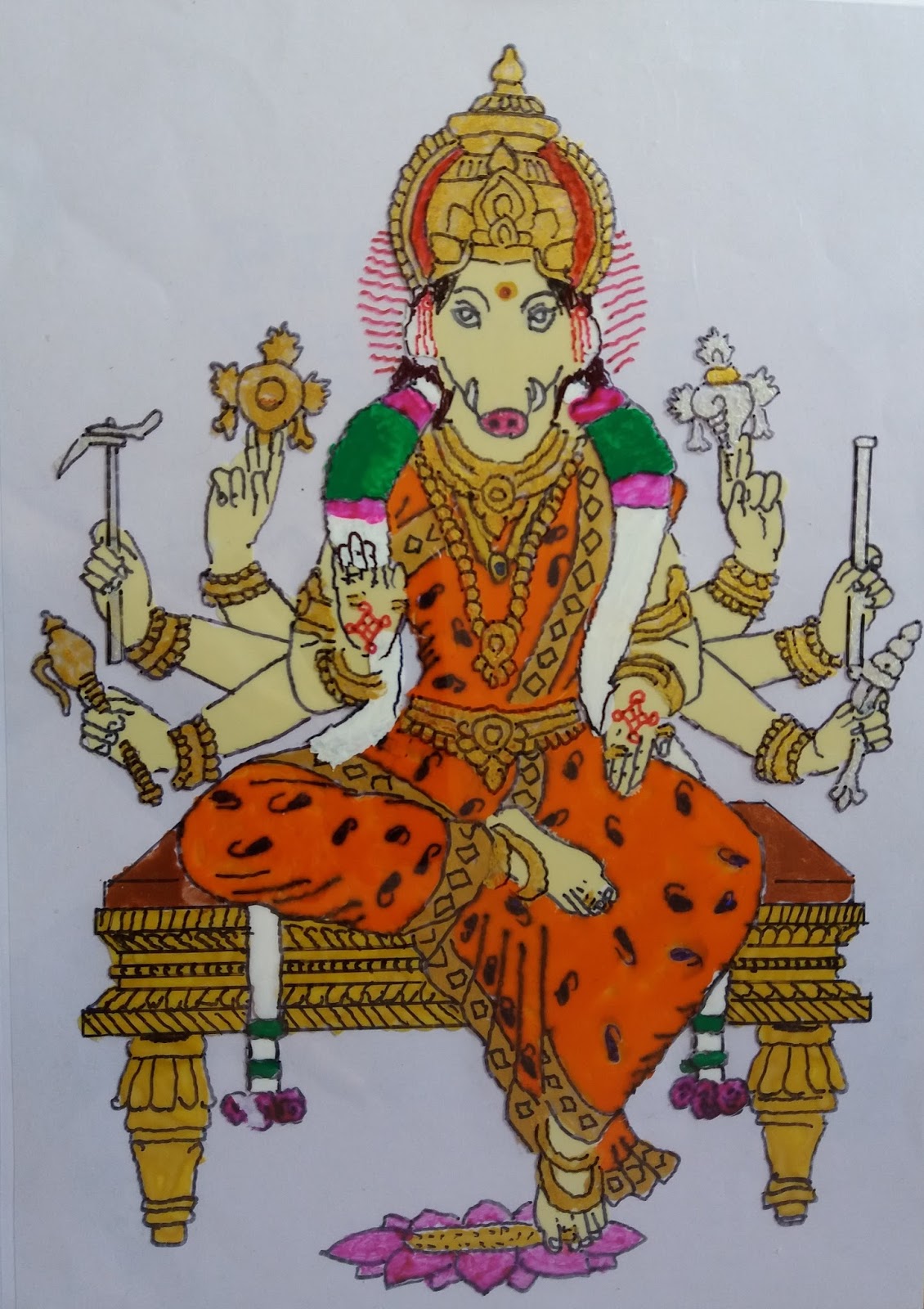 Paintings: Varahi Amman