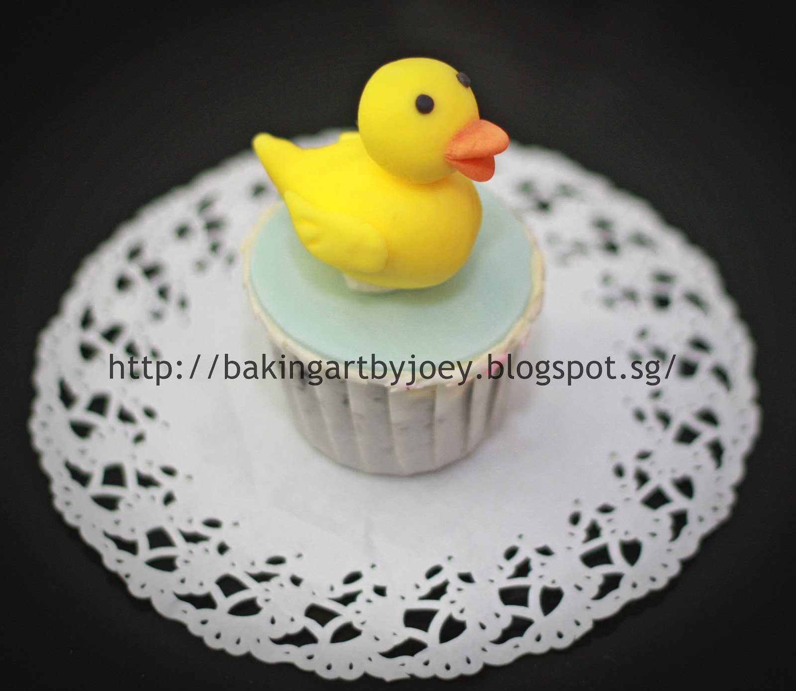 Baking Art by Joey: Fondant Cake & Cupcake ~ Duck & Duckling Theme