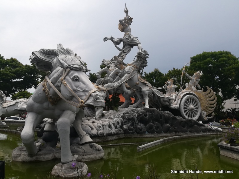 Ghatotkacha Karna war statue near Denpasar airport, Bali - eNidhi India ...