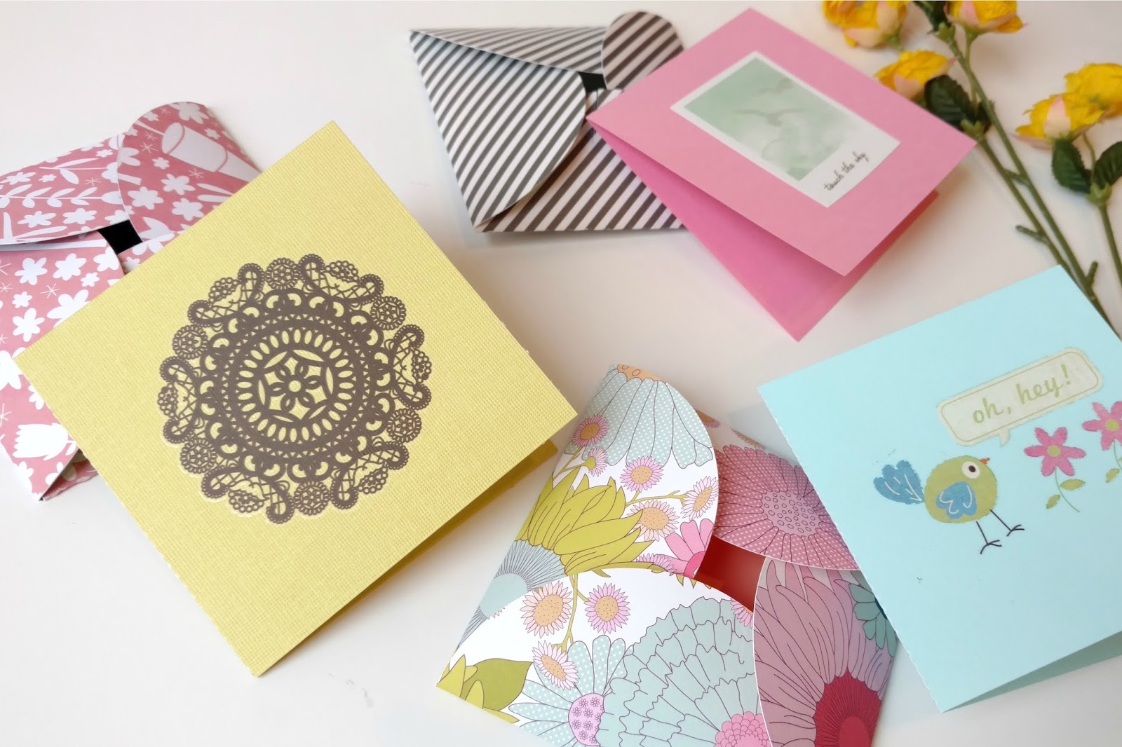 Easy Blooming Envelope and Card - Sunshine and Munchkins