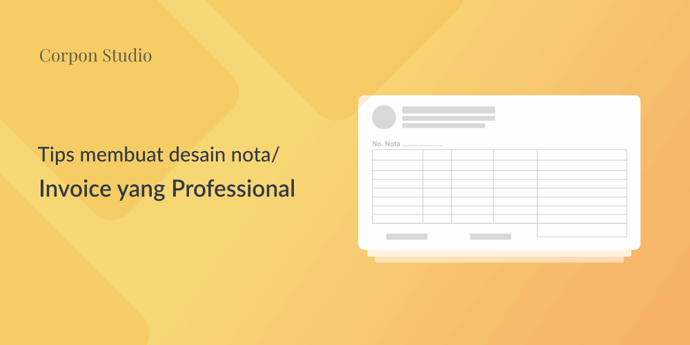 5 Tips Membuat Nota yang Professional - Jago Desain