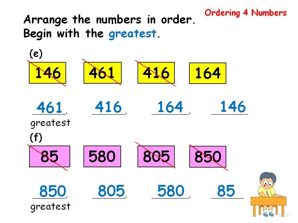 P2A Class Blog: Numbers to 1000 - Comparing and Ordering Numbers