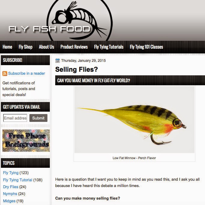 The Fiberglass Manifesto: Fly Fish Food - On Selling Flies