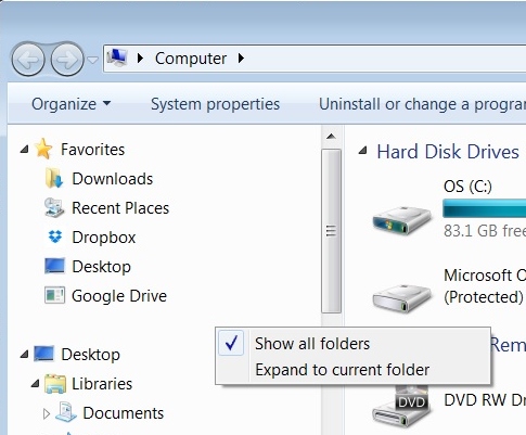 How To Solve Desktop Option Missing From Save As Menu Of Windows 7 ...