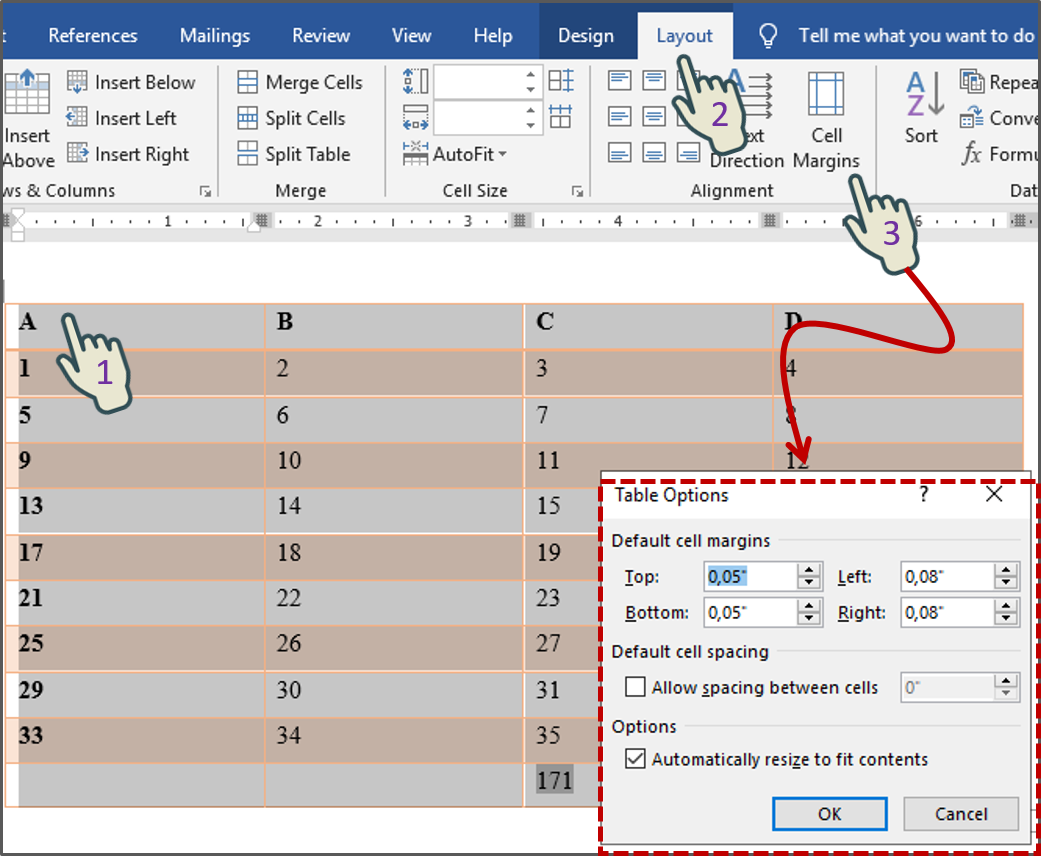 Panduan Lengkap Modifikasi Struktur Tabel di Word 2019 - TeachMeSoft