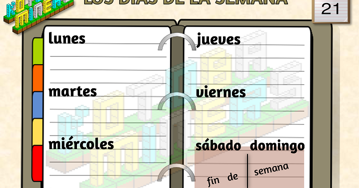 Xannah Spanish Online: LexImagen: days of the week