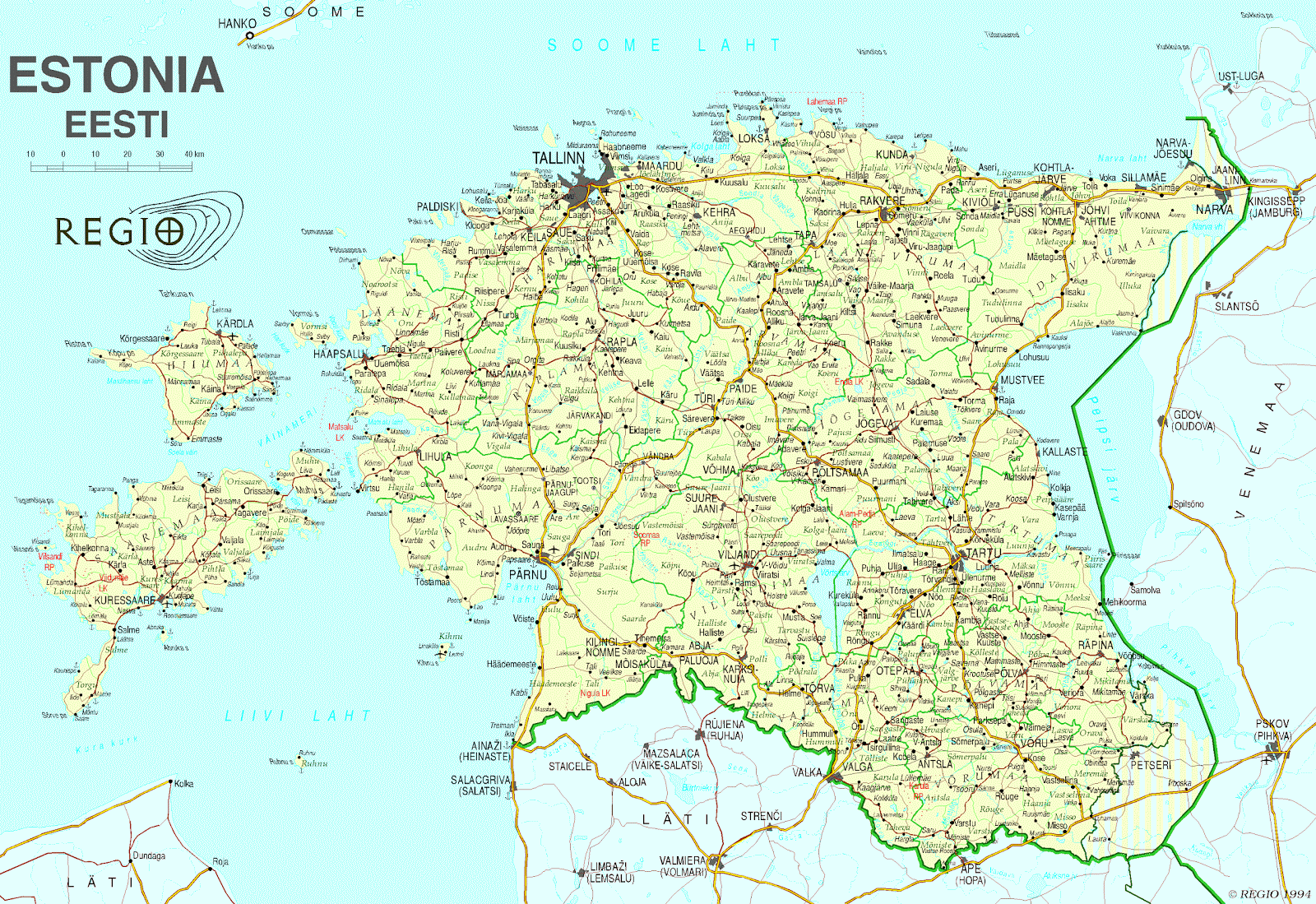 MAPS OF ESTONIA