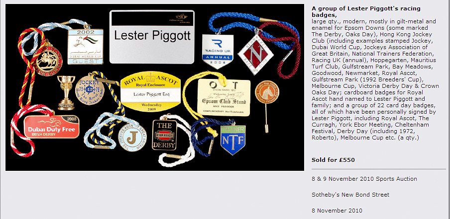 The Apprentice Jockey: Some interesting Horse Racing Memorabilia via ...