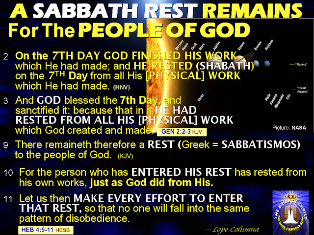 The MESSIANIC KABBALAH REVOLUTION!: Sabbath 5: A SABBATH REST REMAINS ...