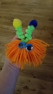 LizzyLearning: Yarn Puff Monsters