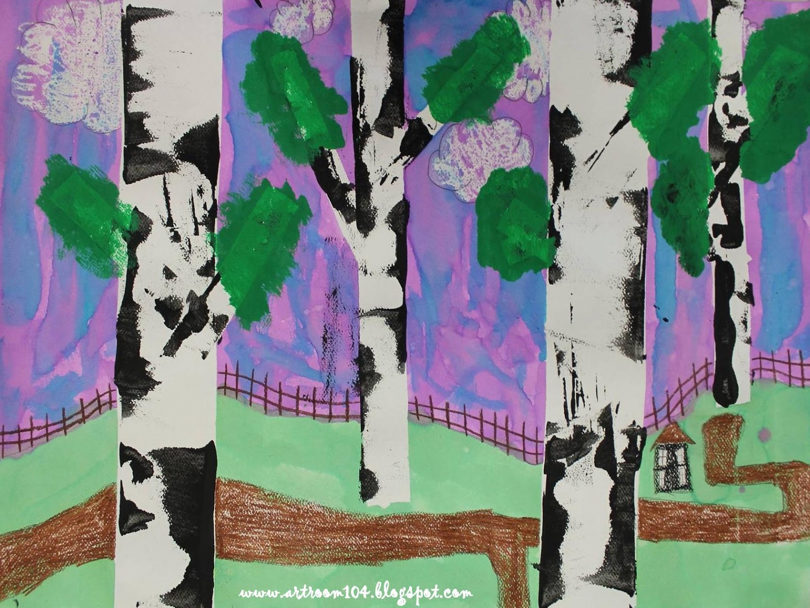 Art Room 104: Spring/Summer Birch Trees