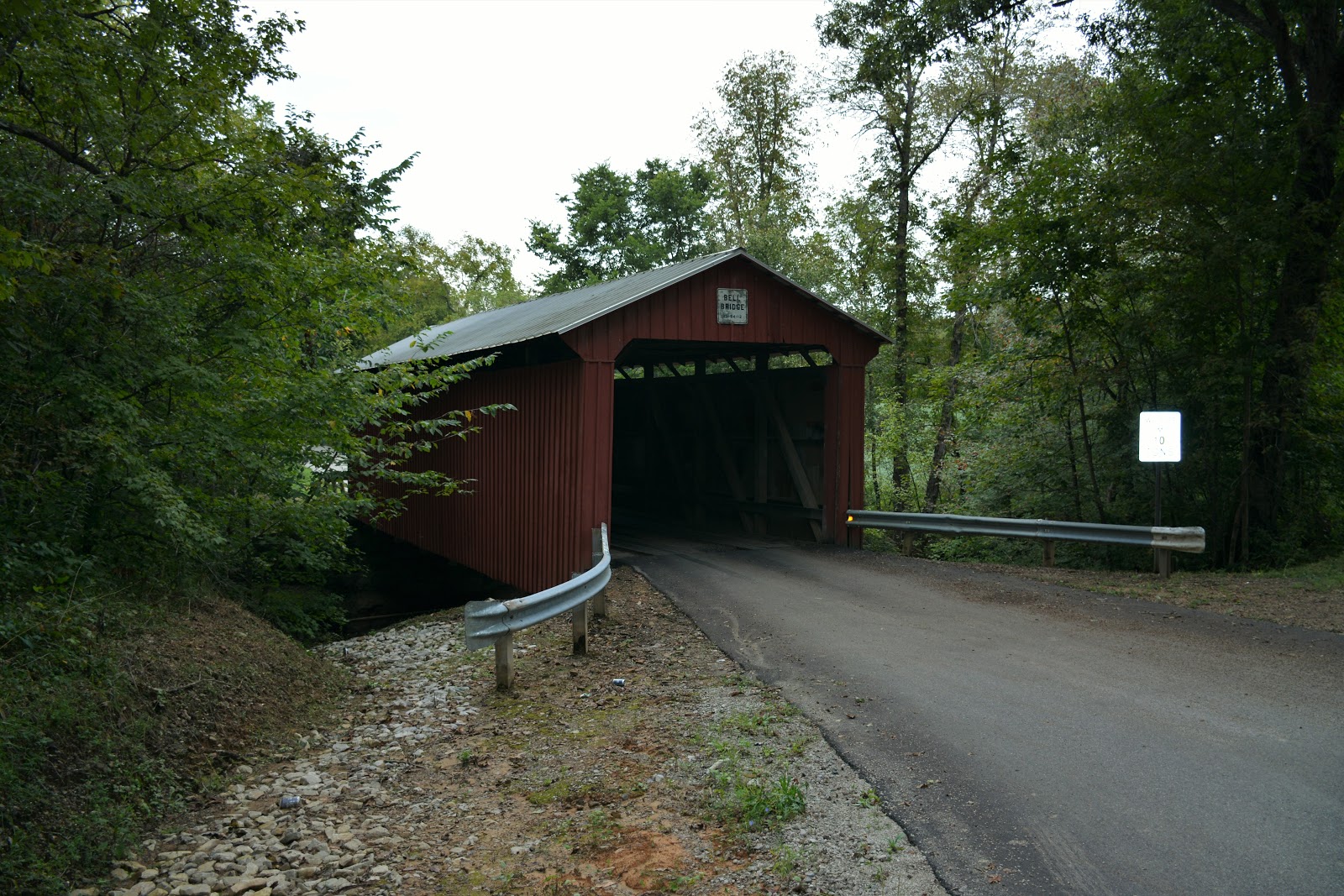 COVERED BRIDGES IN OHIO +: BELL COVERED BRIDGE - BARLOW, OHIO