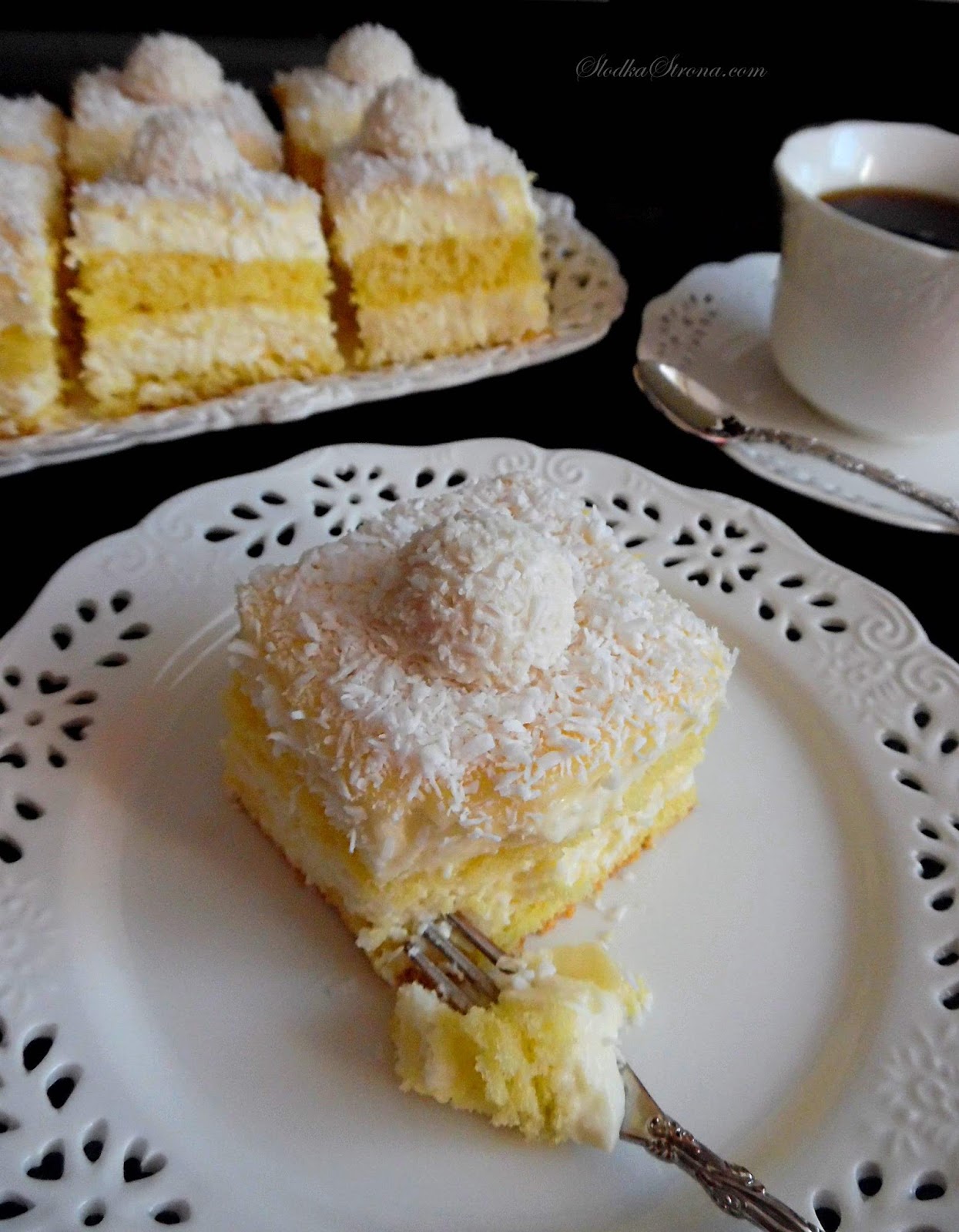 Słodka Strona: Ciasto "Rafaello" - Najlepsze