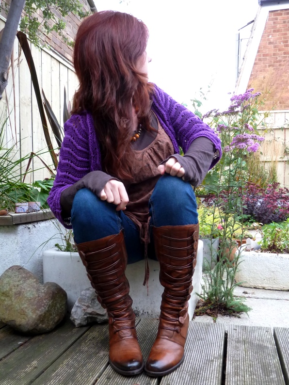 notes on paper: Purple Phase, colour palette 2: With tan + charcoal