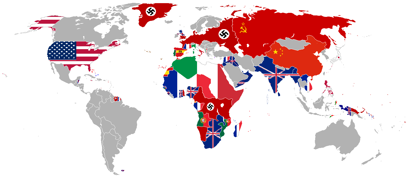La Segunda Guerra Mundial: EL MUNDO EN EL SEGUNDA GUERRA MUNDIAL